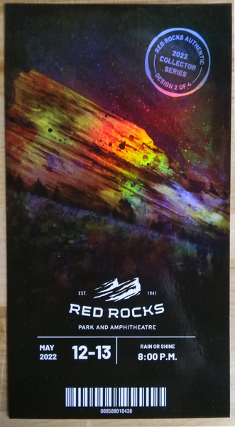 RED ROCKS PARK AND AMPHITHEATRE 2022 Collector Series Design 2/4 Billy ...