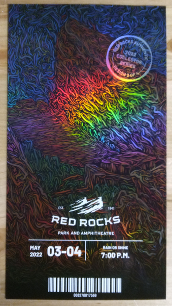 RED ROCKS 2022 Collector Series Design 3/4 Jason Isbell – Posterflip.com